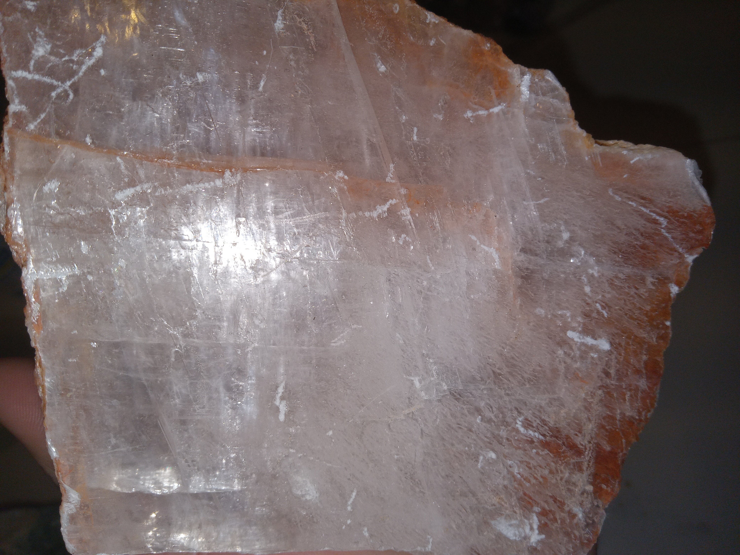 Stunning and Rare Pink Gypsum Slab - Etsy