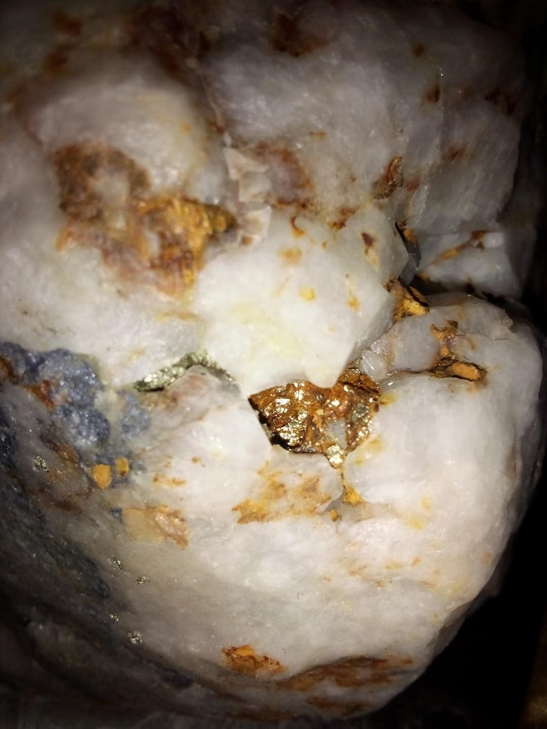 Rare Blue Telluride Gold Quartz Ore - 22K Gold Surface - 6LB - Etsy