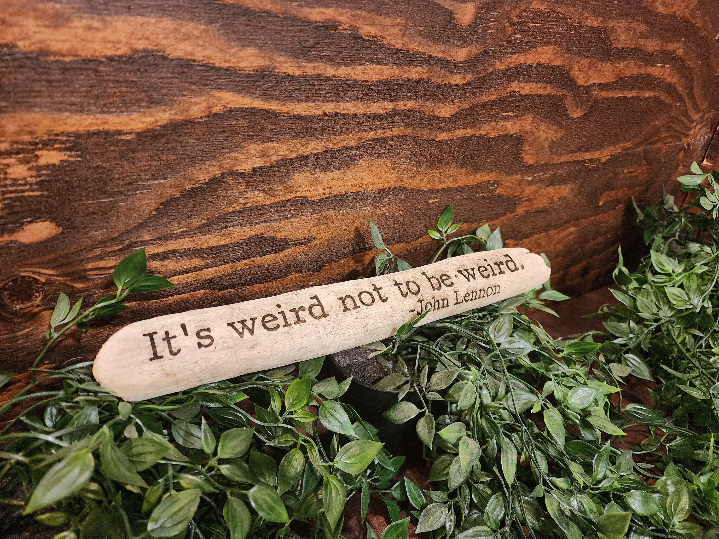 John Lennon - It's Weird Not to Be Weird. - Etsy