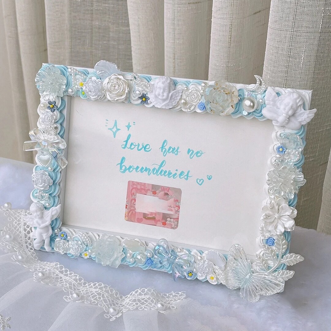 Decoden Photo Frame Baroque Style With Angel Flowers and Butterflies ...