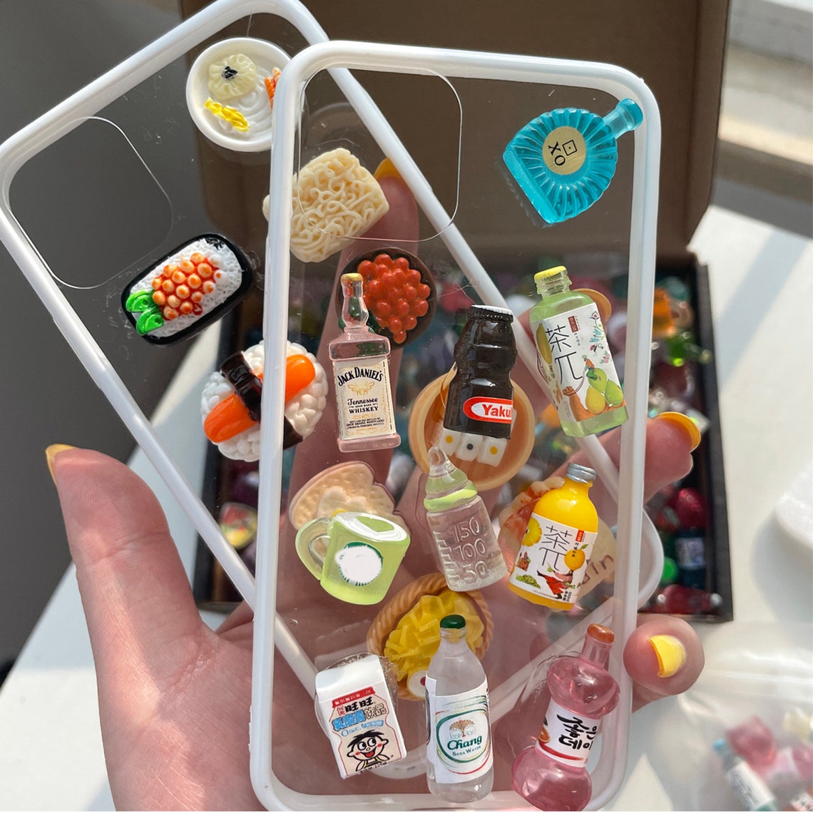 Mini Food Phone Case Pizza Sushi Bread Phone Case DIY - Etsy