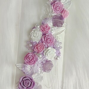 Violet Roses Garden Decoden Phone Case for All Brand, Purple Flowers ...