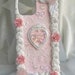 Baby Pink Heart Decoden Phone Case for All Brand, Light Pink Roses ...