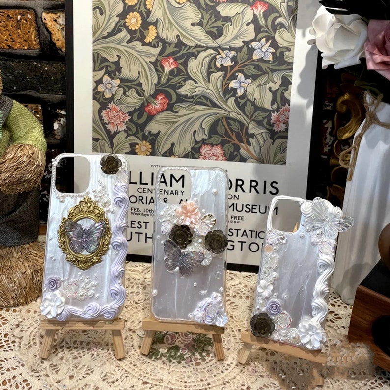 Artwork Baroque Style Aesthetic Decoden Phone Case for All - Etsy