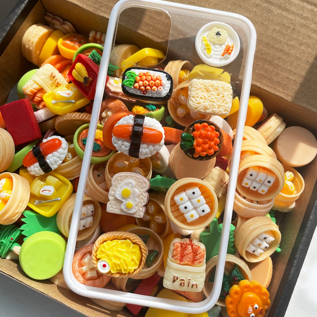 Mini Food Phone Case, Pizza, Sushi, Bread Phone Case, DIY Phone Case ...