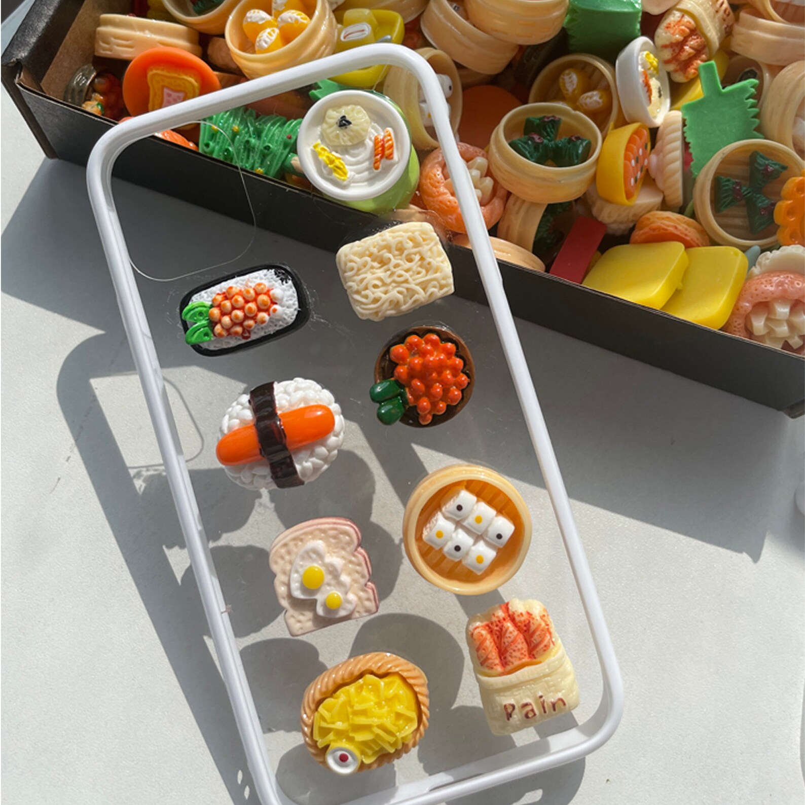 Mini Food Phone Case Pizza Sushi Bread Phone Case DIY - Etsy