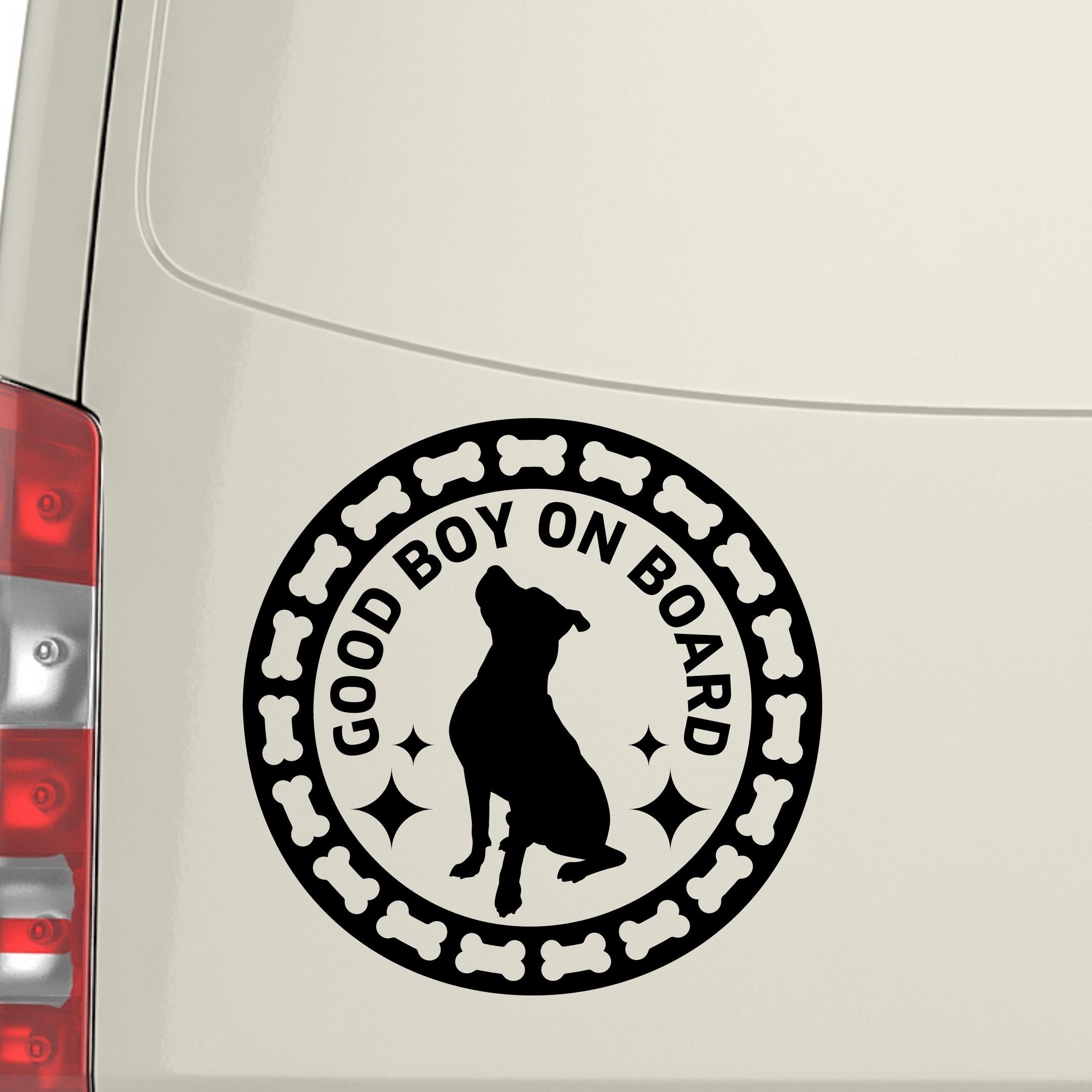 Dog Decal for Car, Good Girl on Board, Good Boy on Board, Premium Vinyl ...