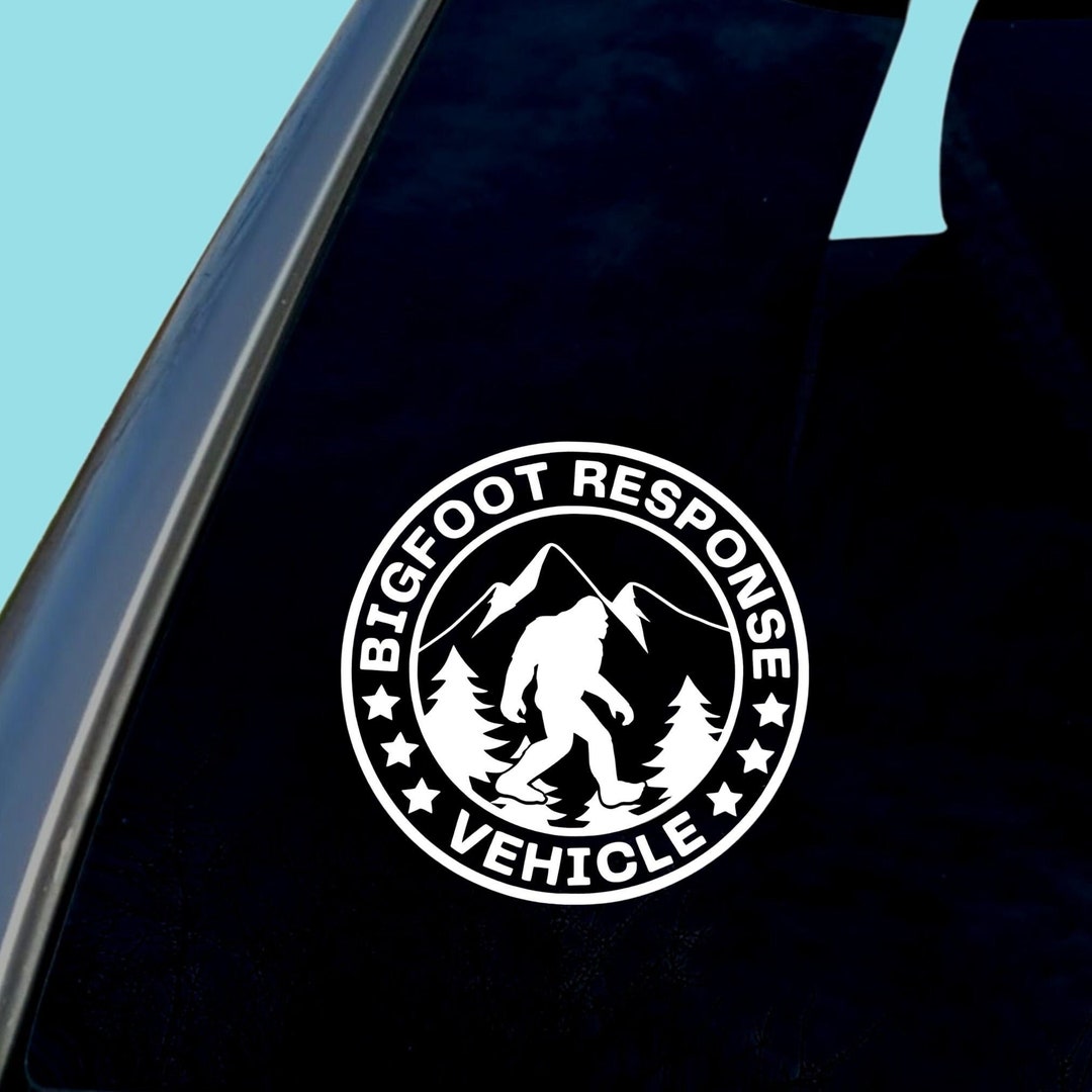 Bigfoot Car Decal Bigfoot Response Vehicle Vinyl Decal for - Etsy