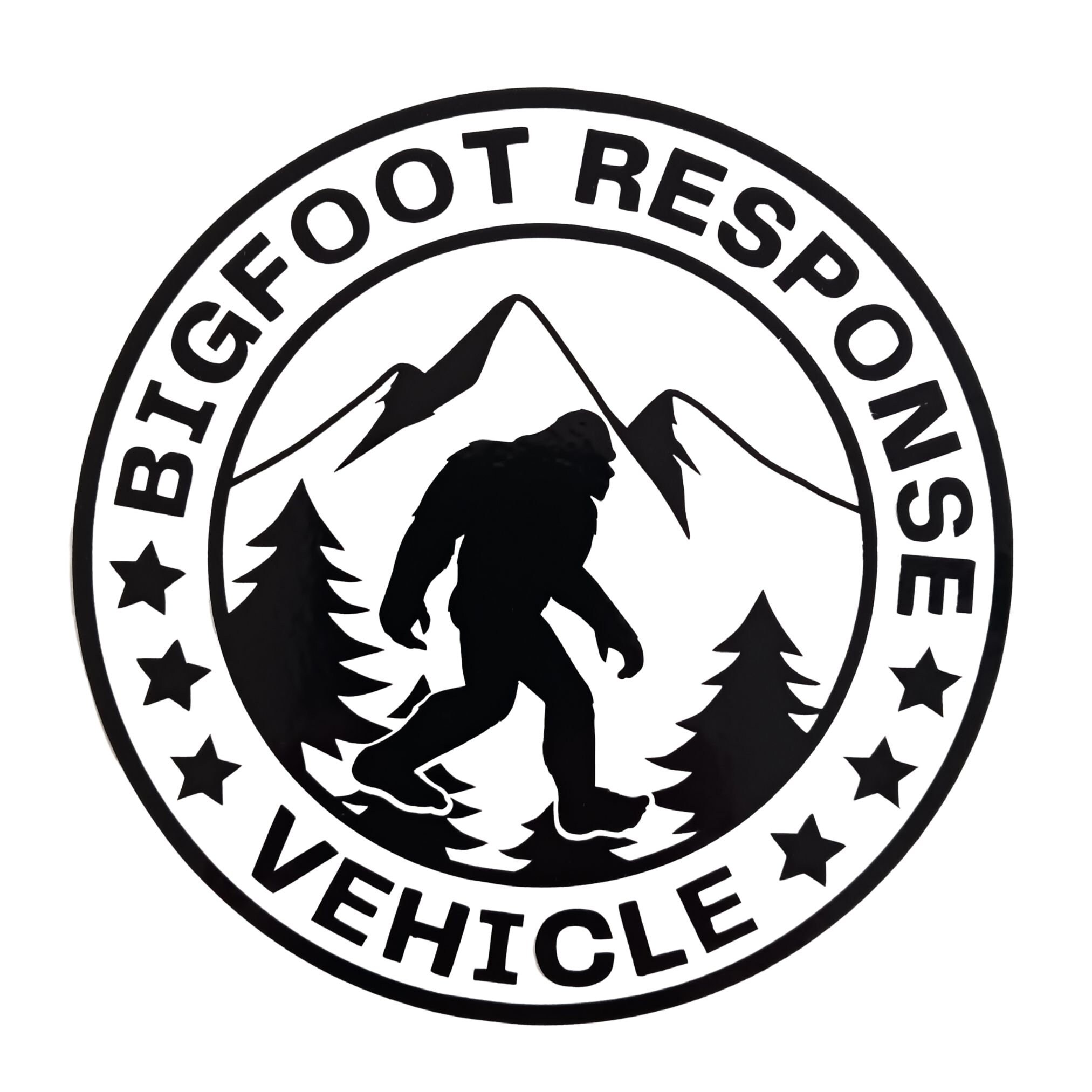 Bigfoot Car Decal Bigfoot Response Vehicle Vinyl Decal for - Etsy