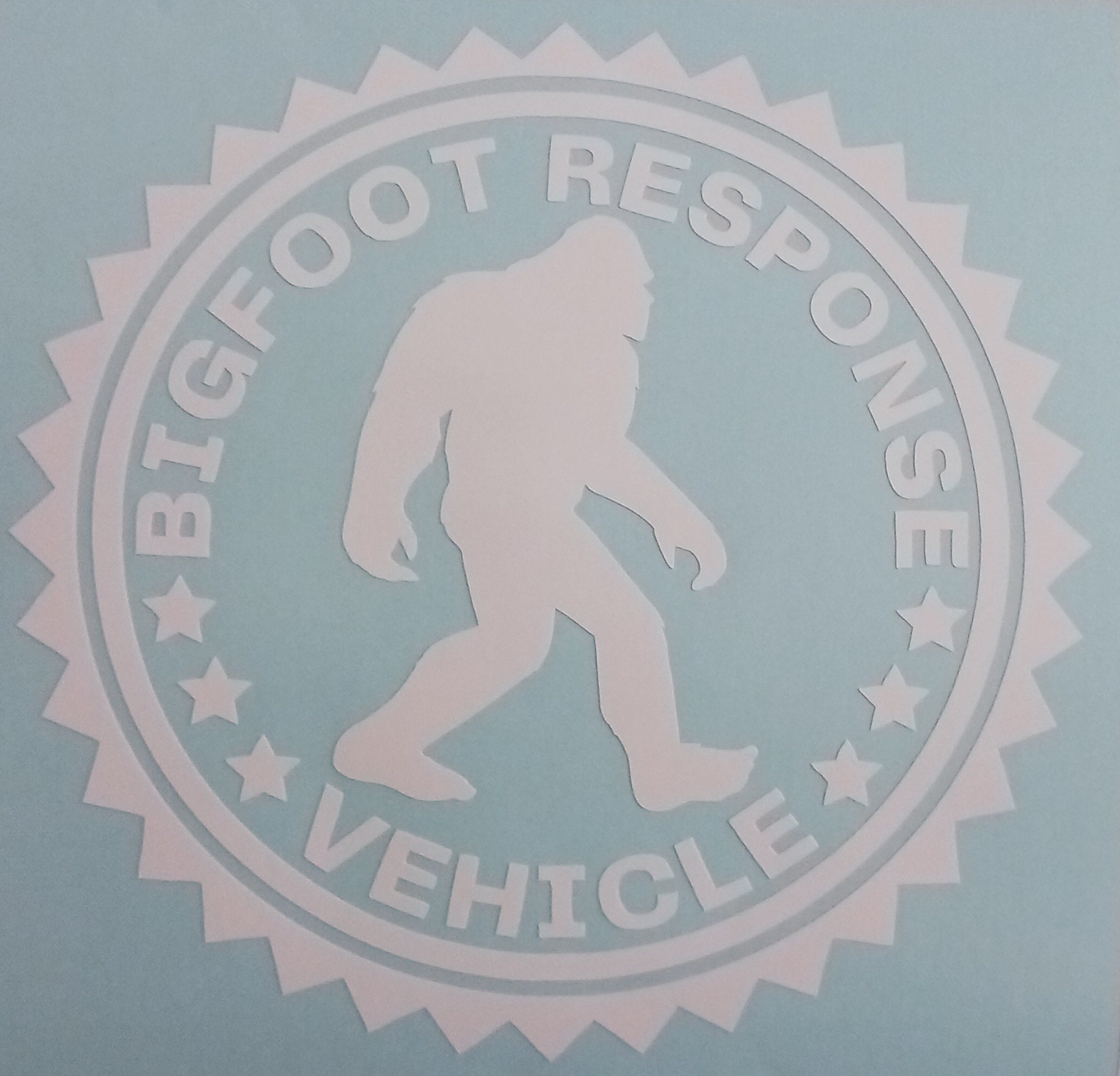 Bigfoot Car Decal, Bigfoot Response Vehicle, Vinyl Decal for Him, for ...