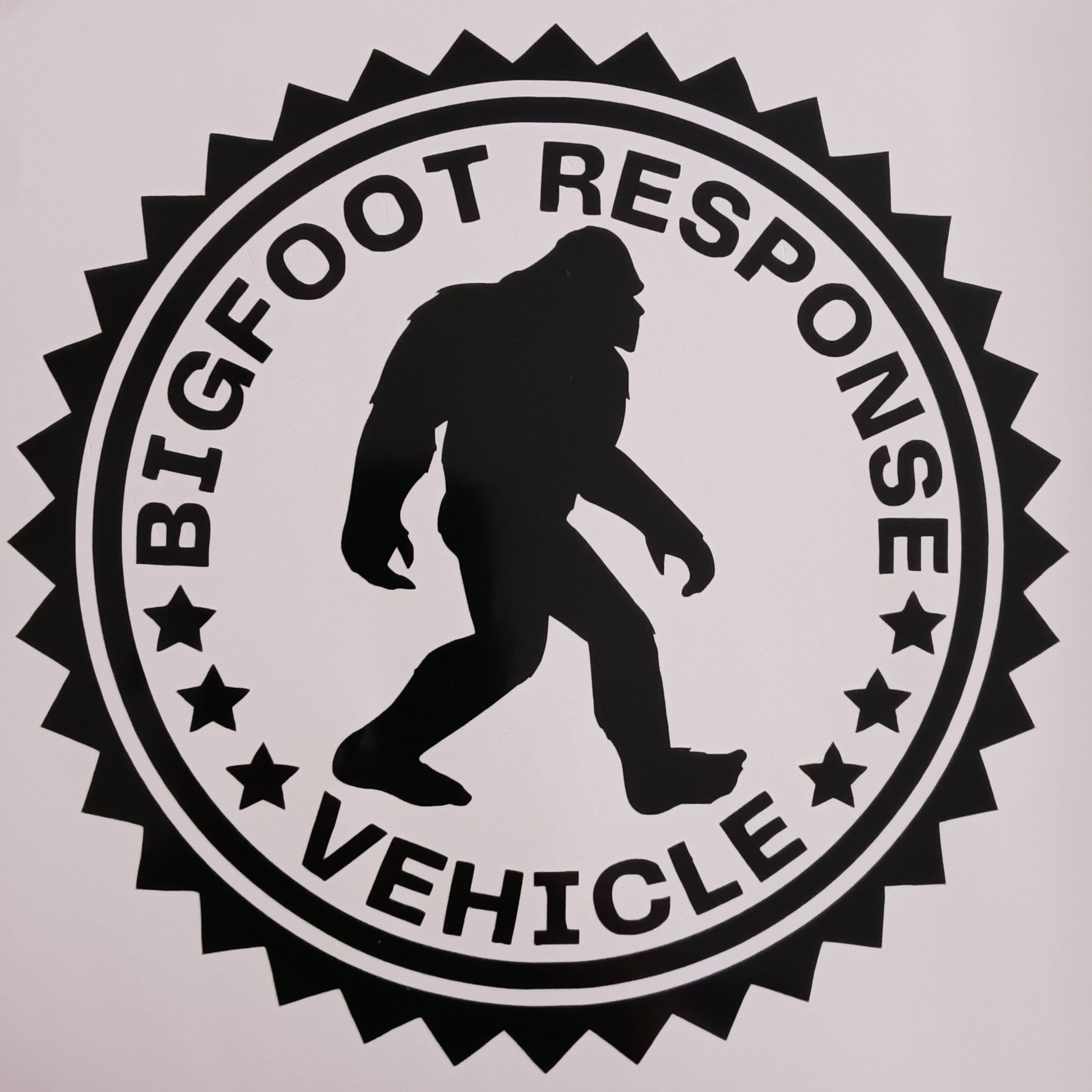 Bigfoot Car Decal, Bigfoot Response Vehicle, Vinyl Decal for Him, for ...