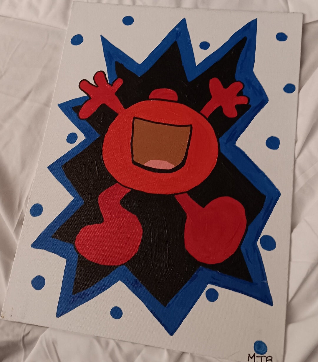 Muppet Artwork, Happy Muppet Dancing on a Black Background, Muppet ...