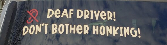 Paper & Party Supplies Stickers, Labels & Tags Deaf sticker deaf hard ...