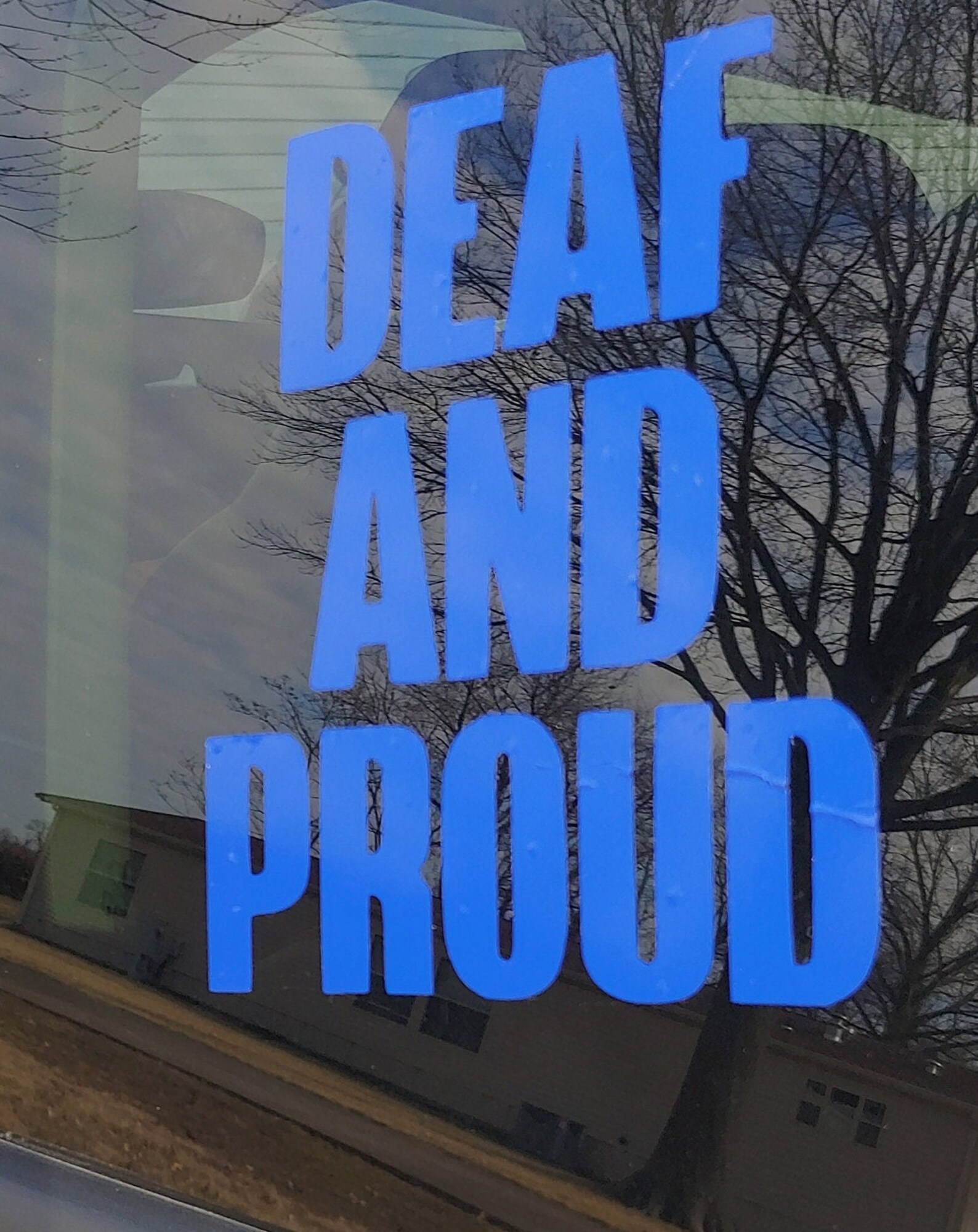 Deaf and Proud Window Decal, Sticker, Deaf Sticker, American Sign ...