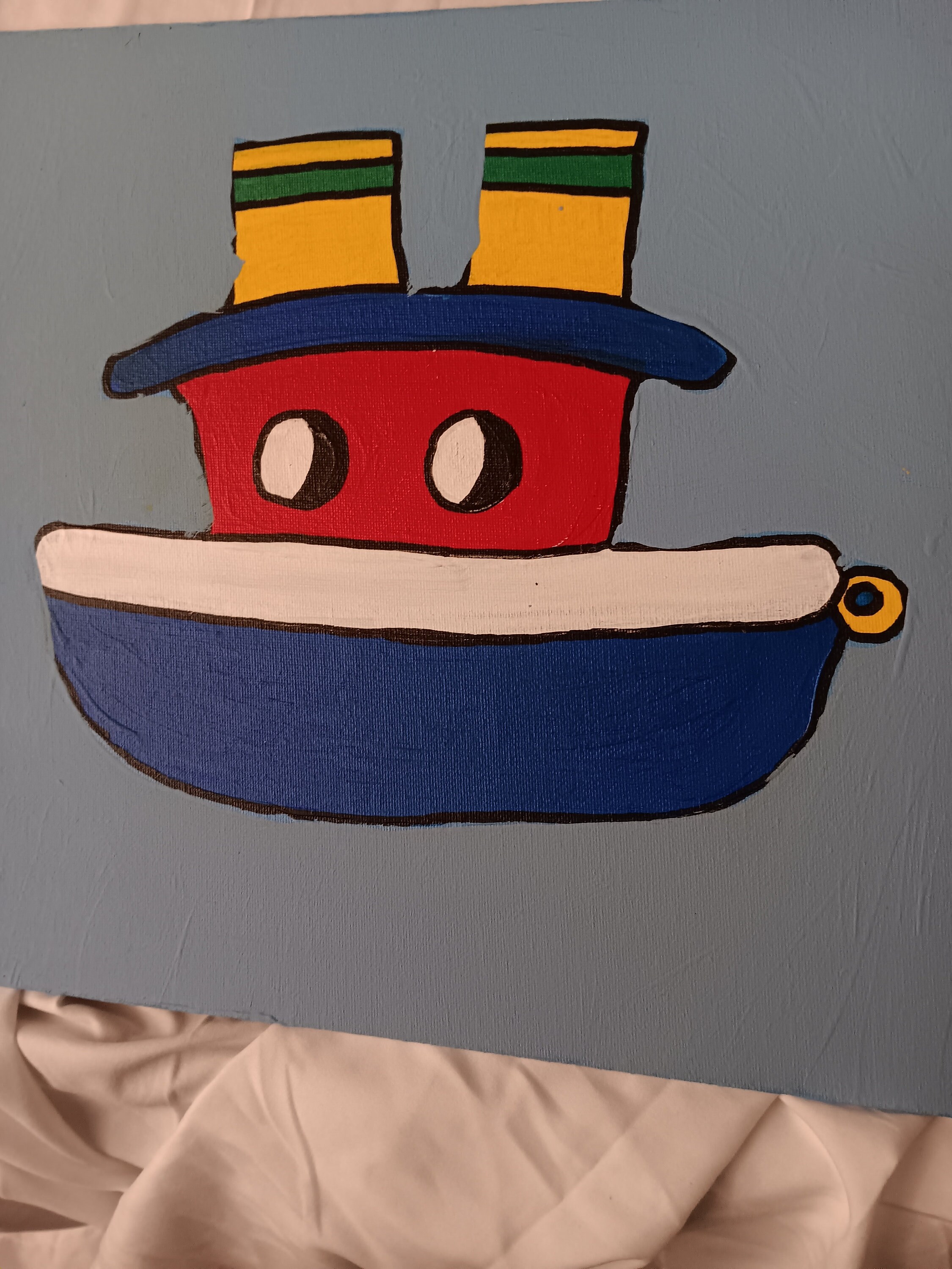 Tugboat, Toy Boat, Tow Boat, Cartoon Tugboat, Boat, Cartoony Style - Etsy