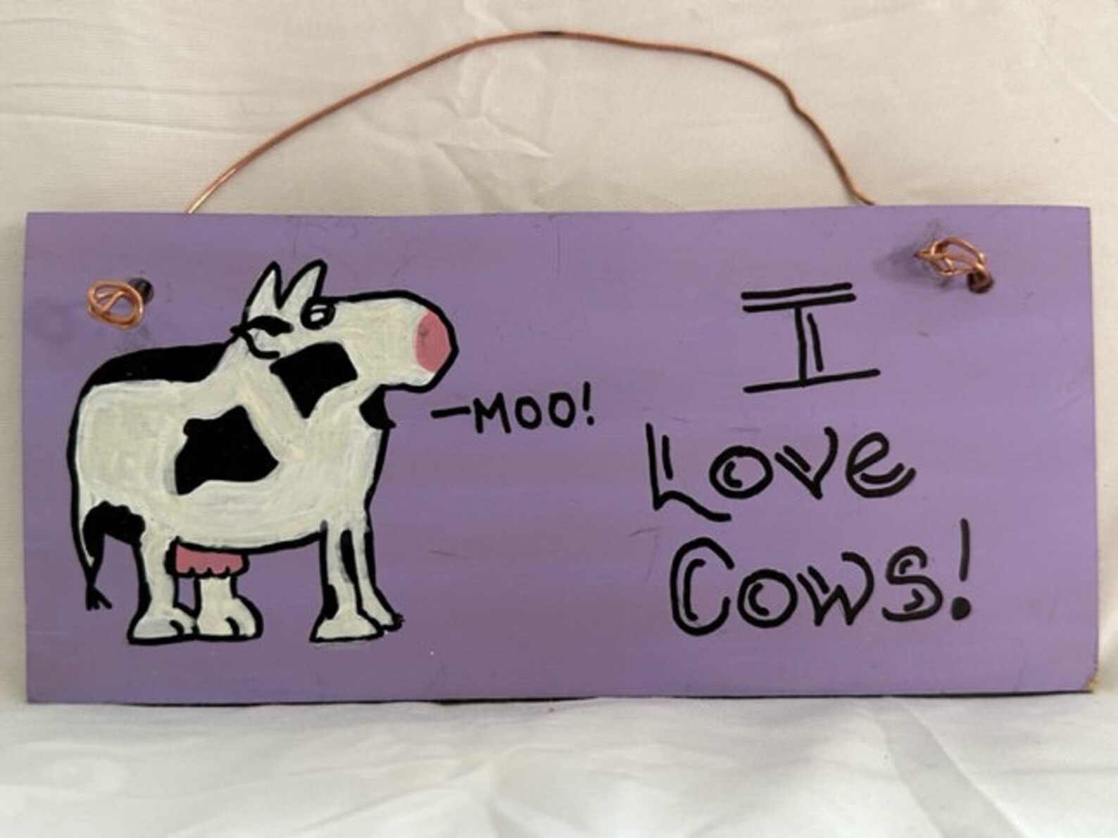 I Love Cows, Moo Cow, Sign About Cows, Farm Animal, Milking Cow, Plaque ...