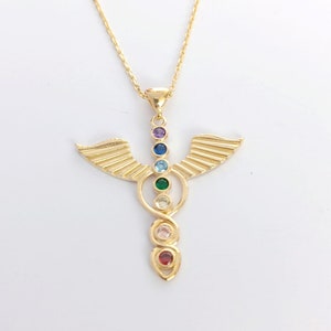 Sterling Silver Archangel Raphael Pendant-healing Angel Pendant-7 ...