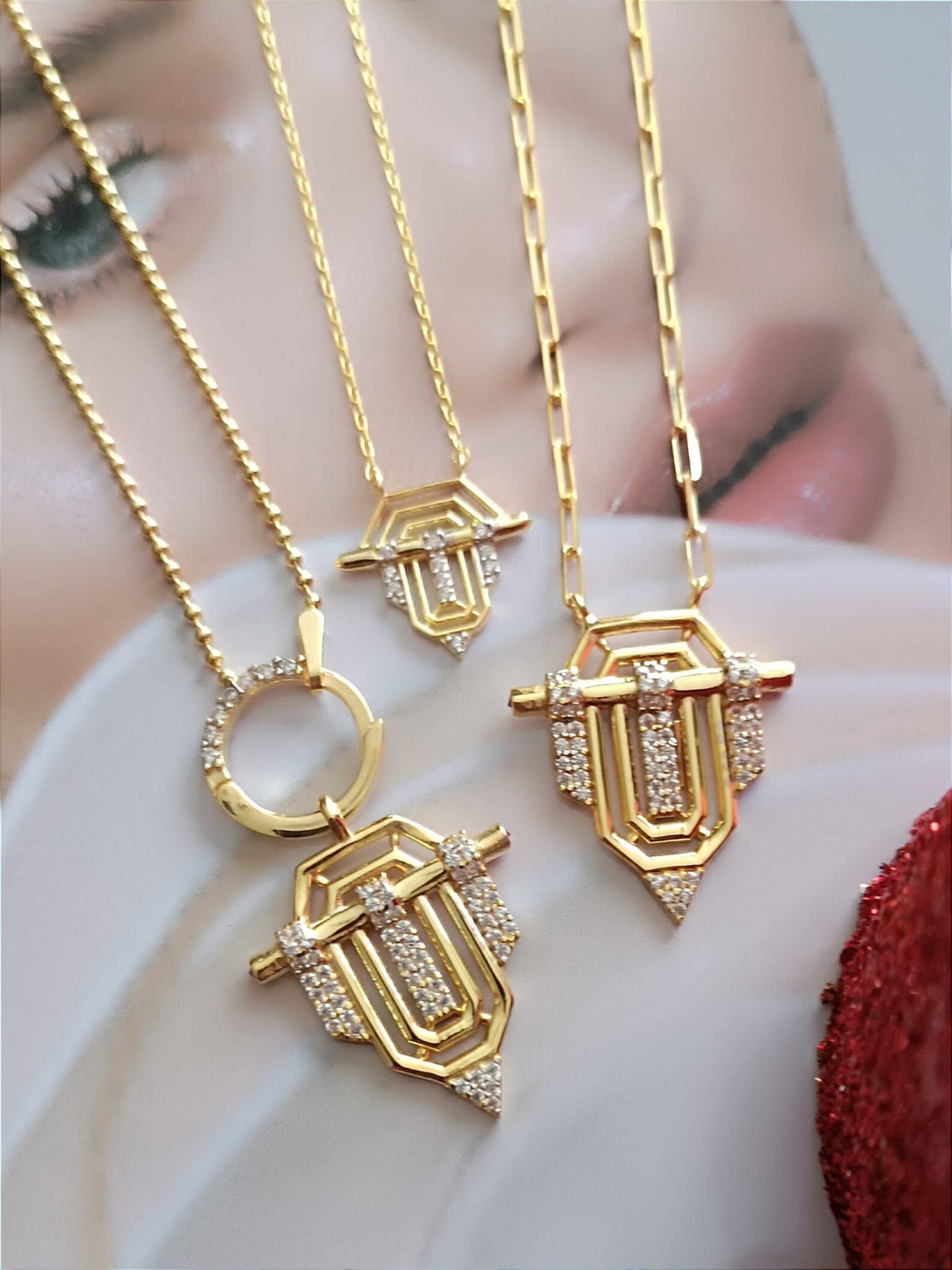 New Design Special Crest Necklace-art Deco Necklace-charm Necklace ...