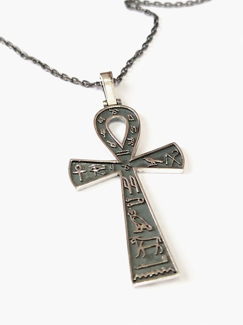 Key of Life Ankh Necklace-sterling Silver Ancient Egyptian - Etsy