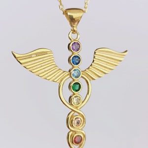 Sterling Silver Archangel Raphael Pendant-healing Angel Pendant-7 ...