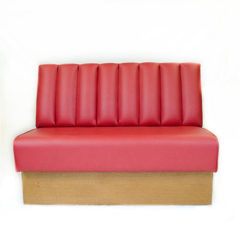 Modular Fluted Back Banquette Fitted Bench Booth Seating - Cafe ...