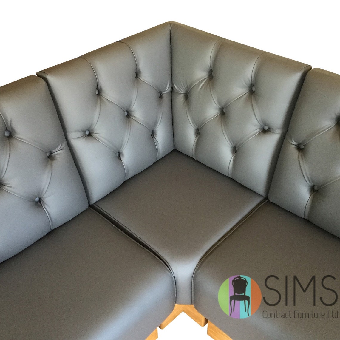 Modular Deep Buttoned Banquette Fitted Bench Booth Seating - Etsy UK