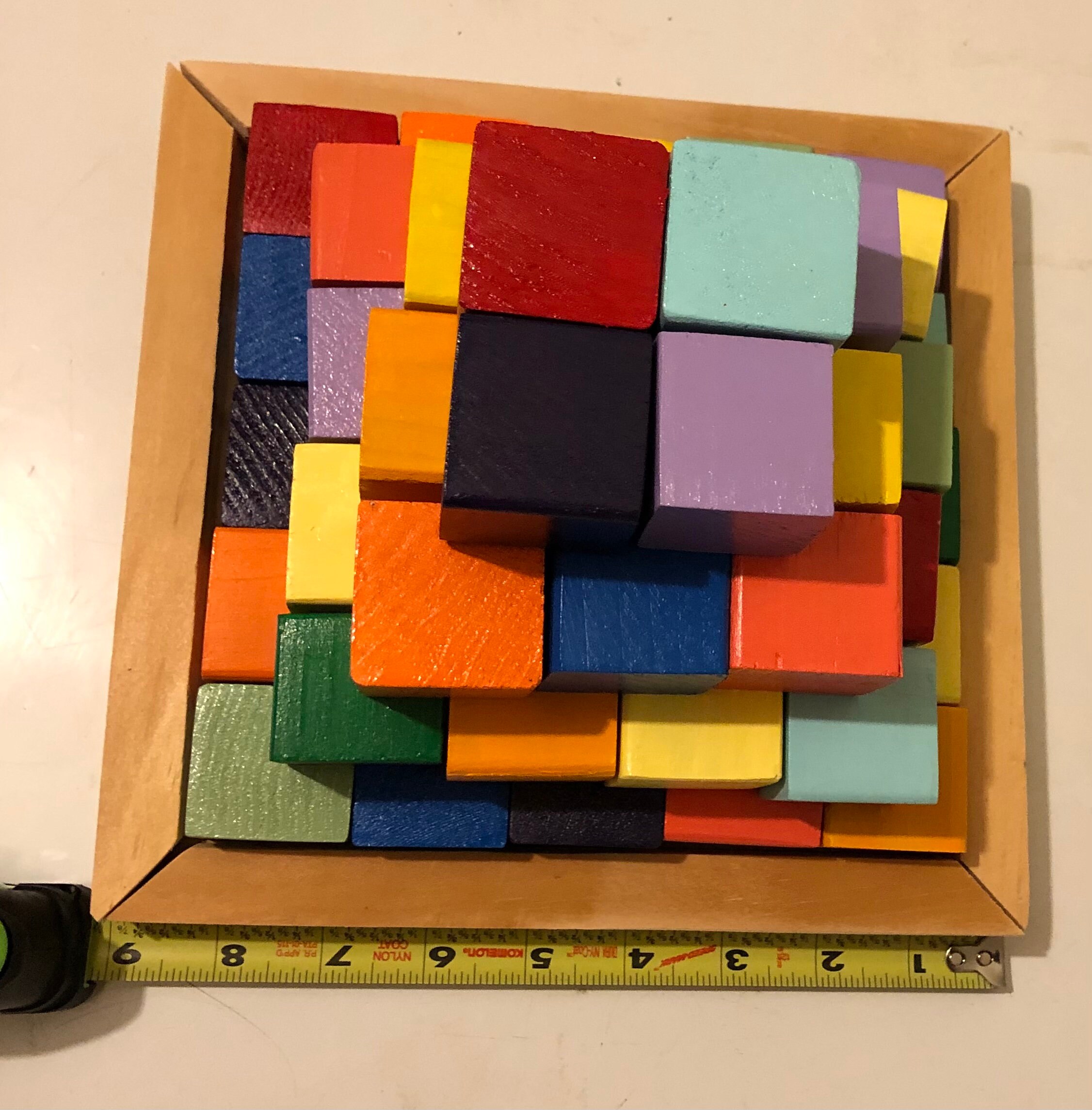 3D Block Pyramid With Tray - Etsy