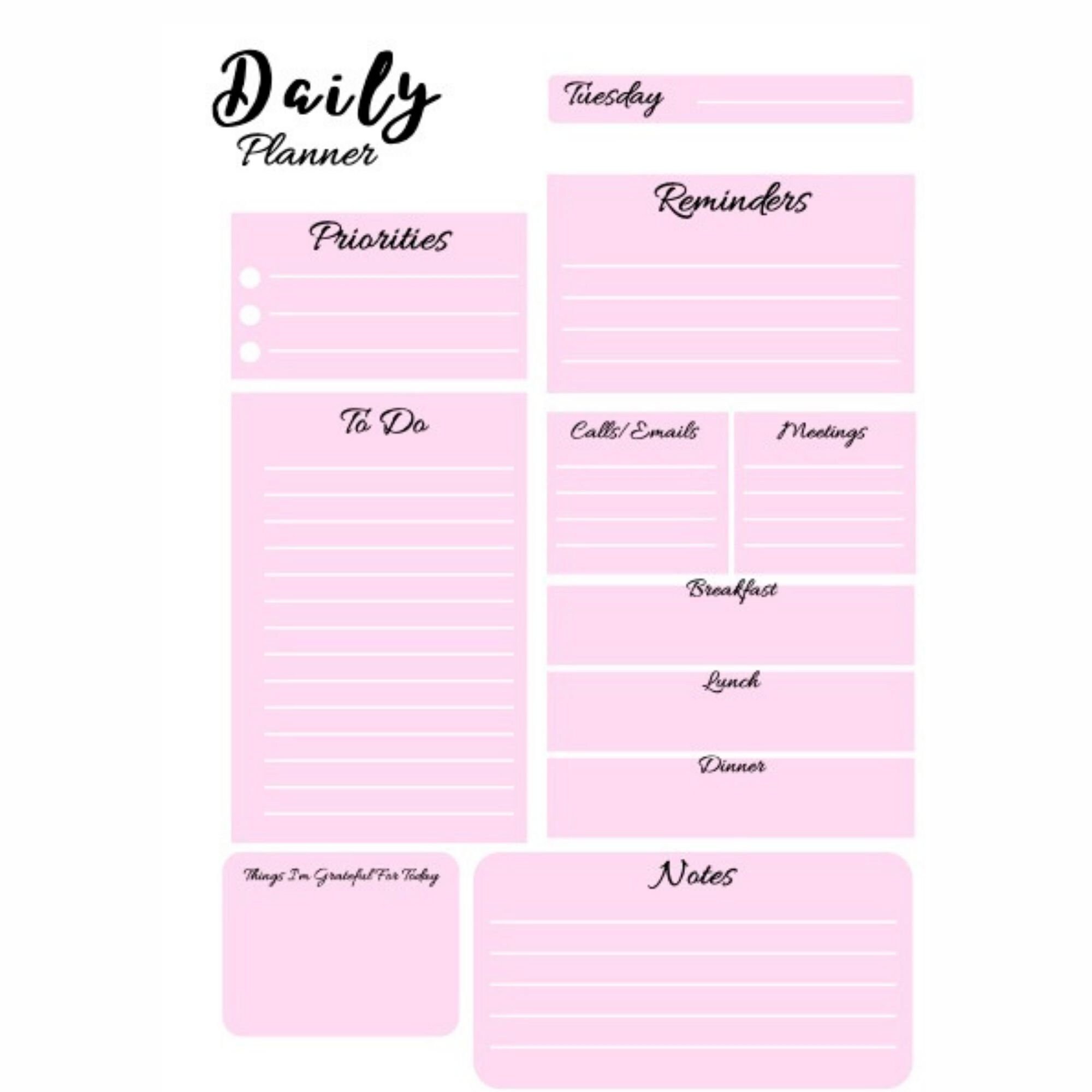 Printable Daily, Weekly, Monthly Bonus Doodle and Notes Page 13 Pages ...