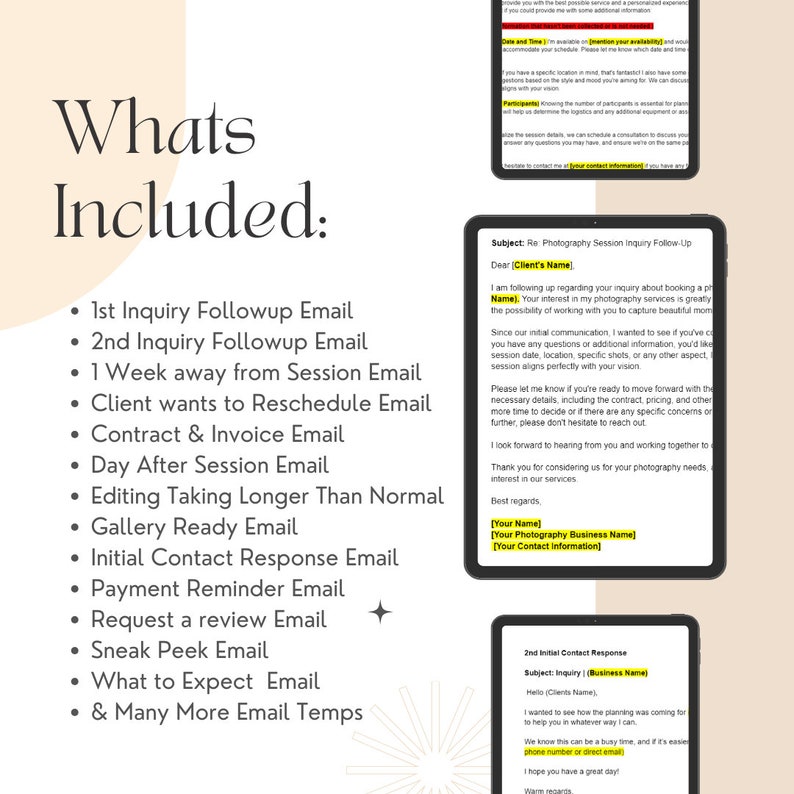 25 Essential Photography Email Templates Professional Photographer ...
