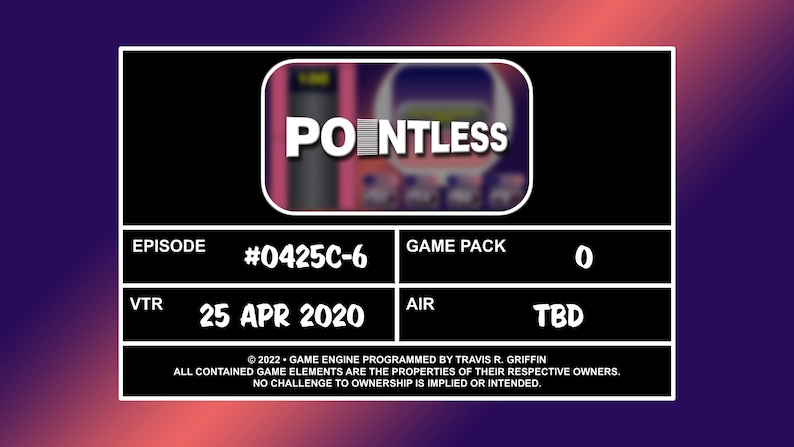 Pointless - Game Show Software - Etsy