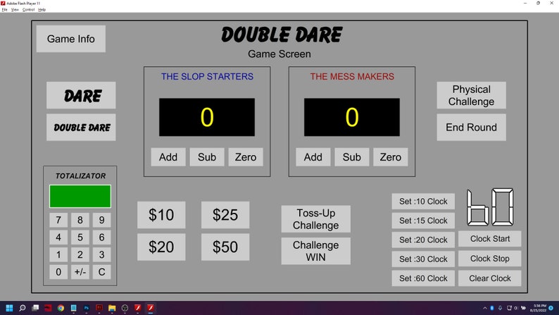 Double Dare 1986 Game Show Software - Etsy