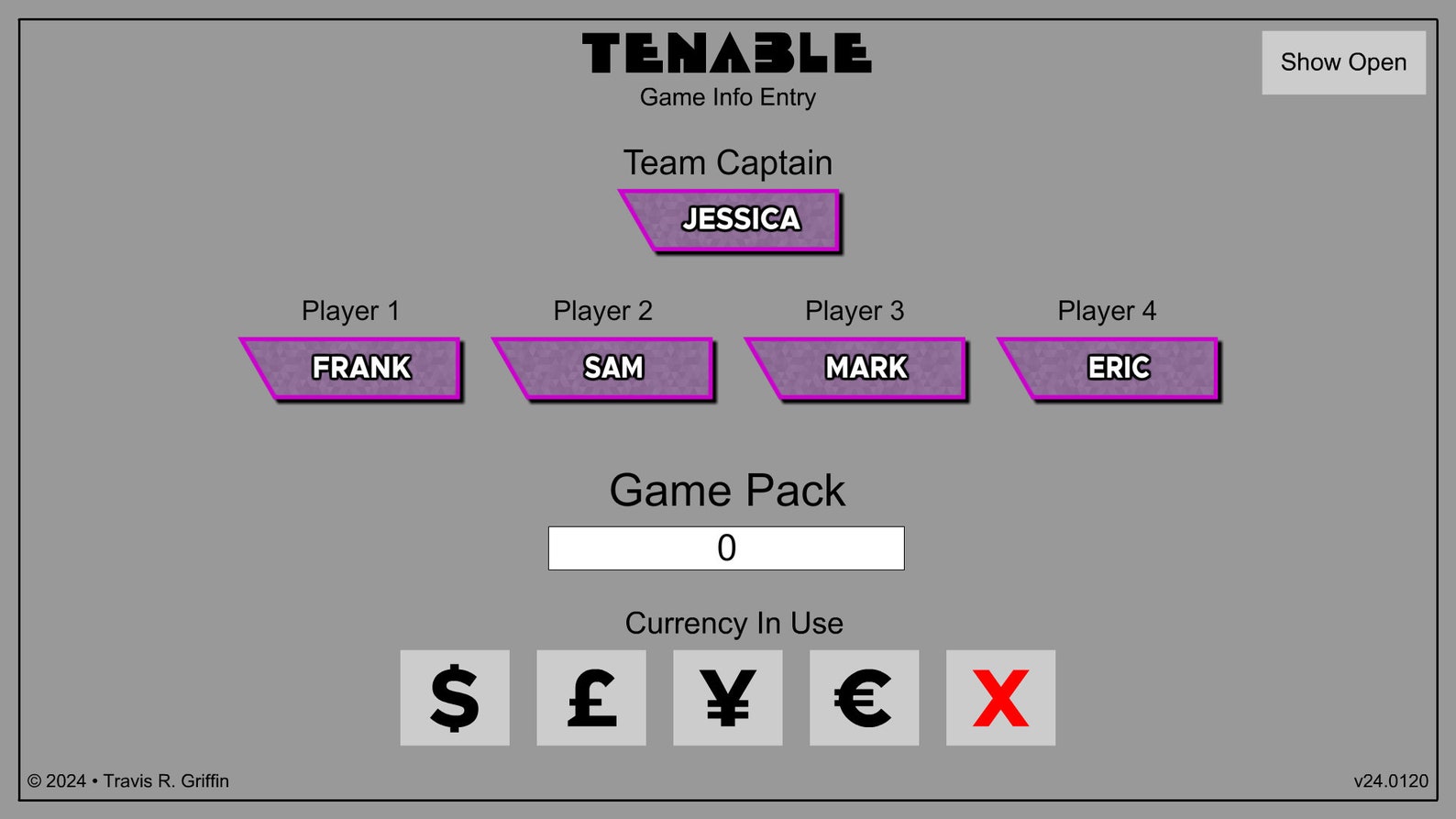 Tenable Game Show Software - Etsy