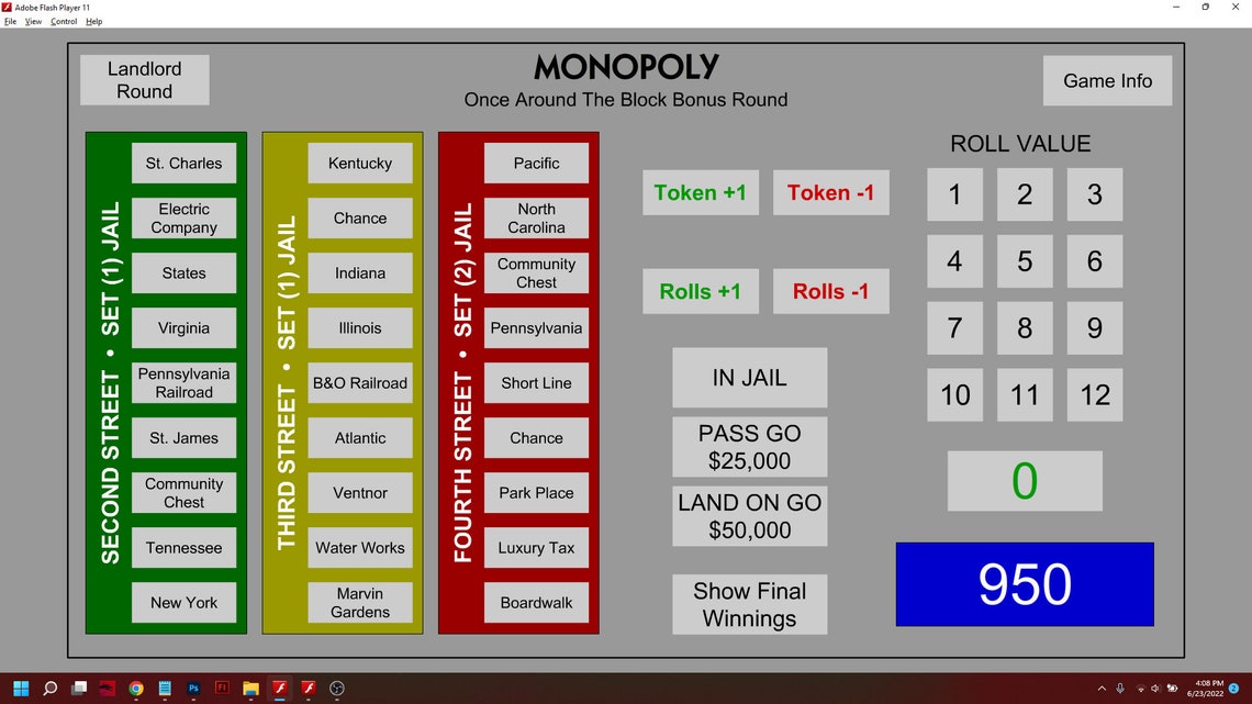 Monopoly Game Show Software - Etsy