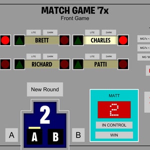 Match Game 7x - Game Show Software - Etsy