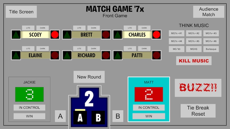 Match Game 7x - Game Show Software - Etsy