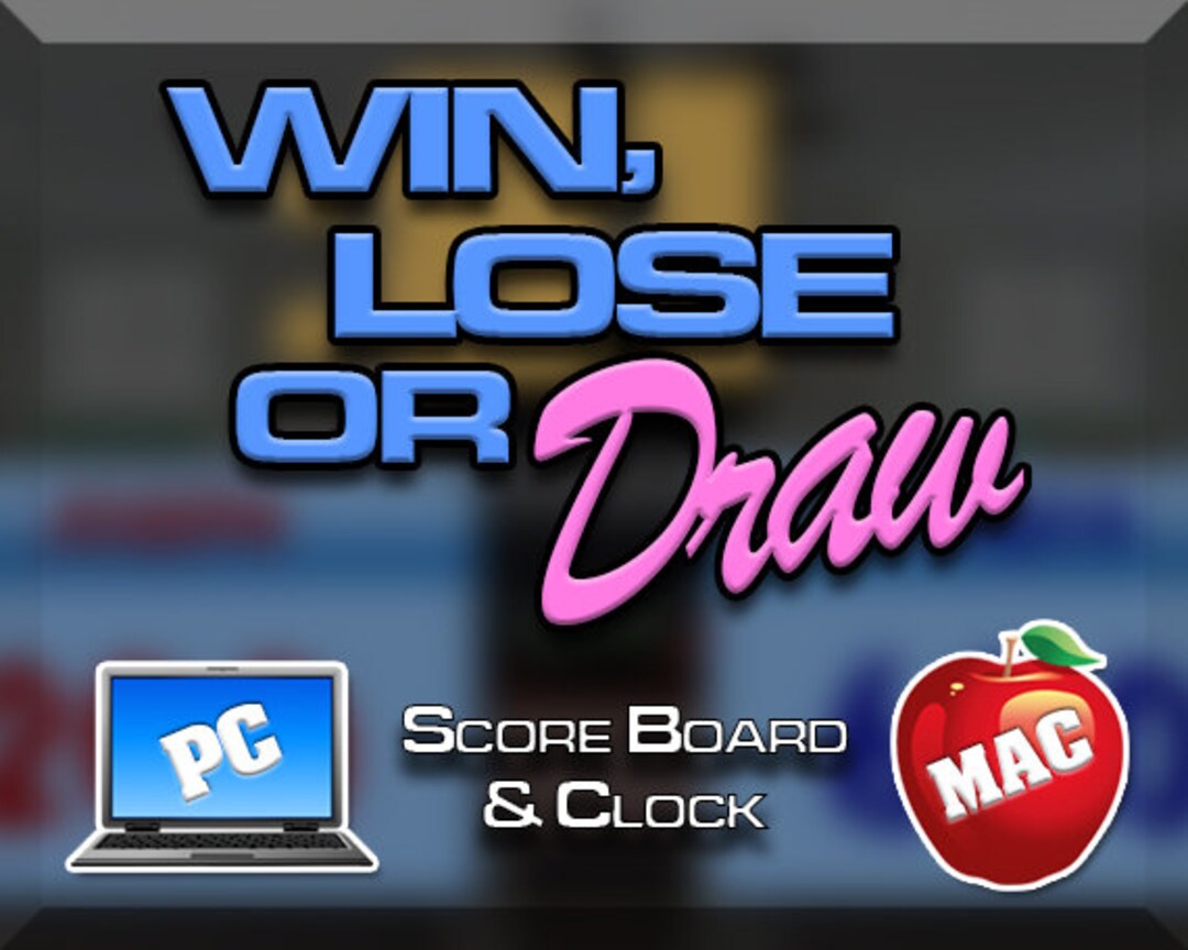 Win Lose or Draw - Game Show Software - Etsy