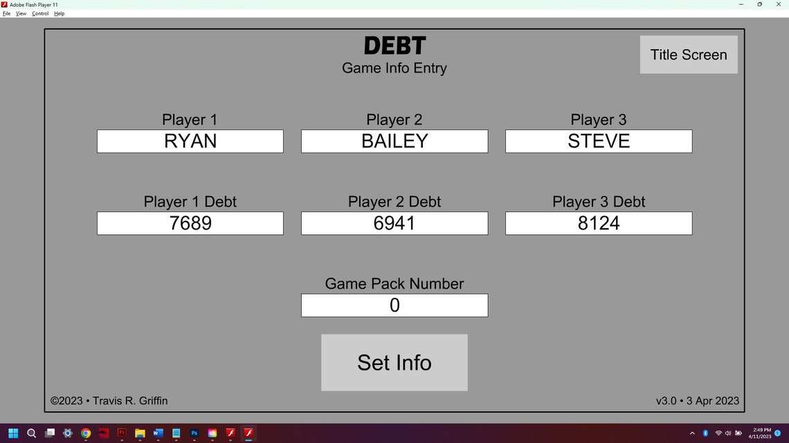 Debt Game Show Software - Etsy