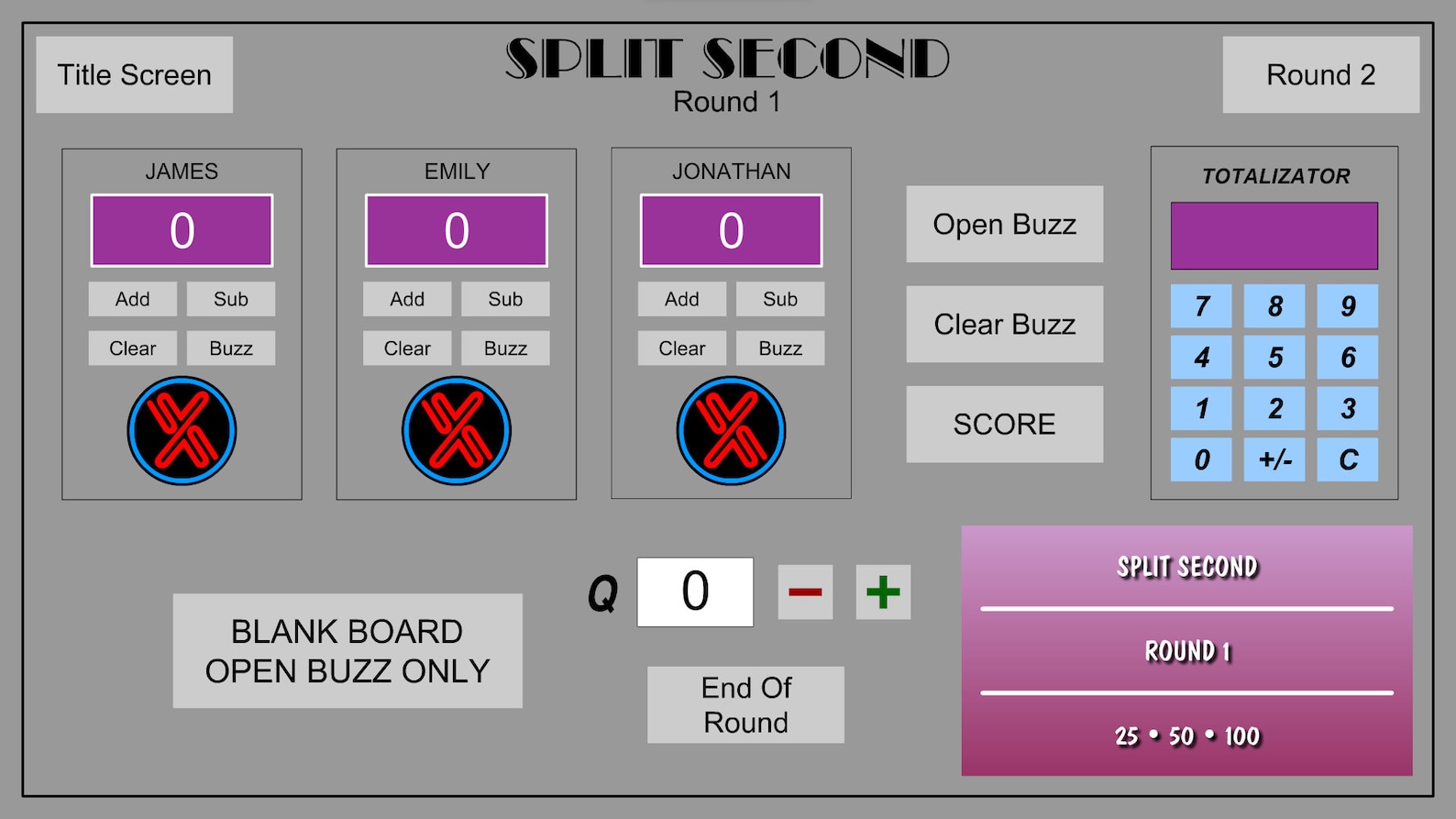 Split Second - Game Show Software - Etsy