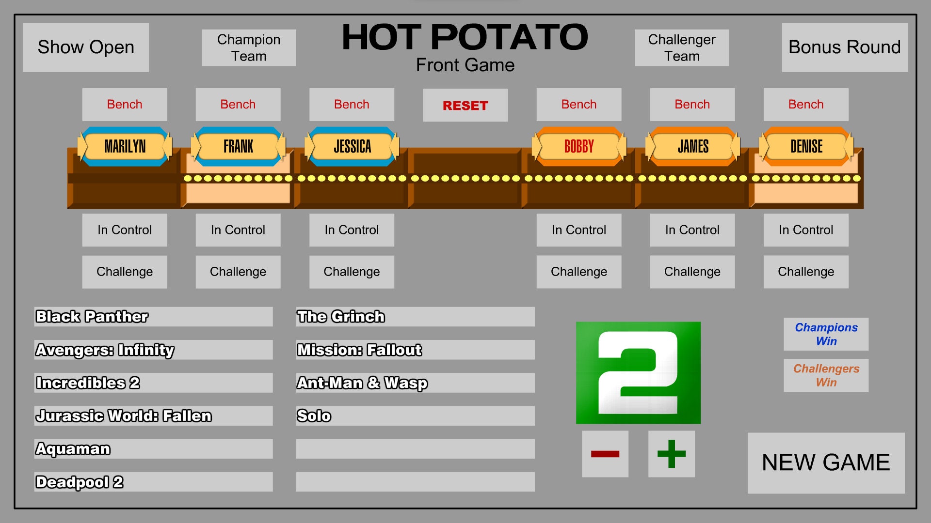 Hot Potato Game Show Software - Etsy