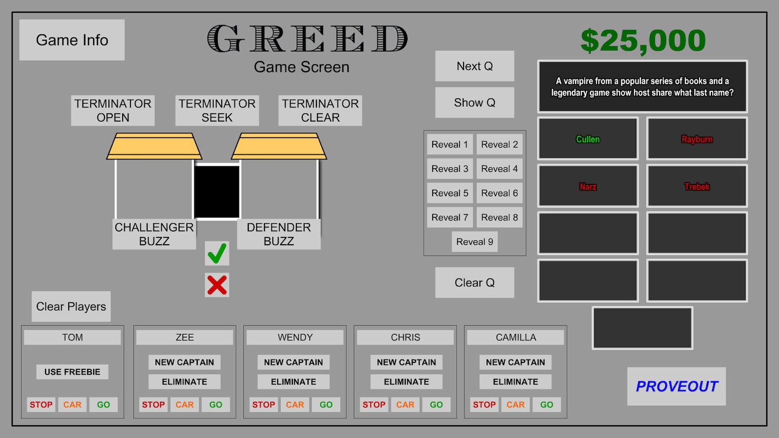 Greed - Game Show Software - Etsy