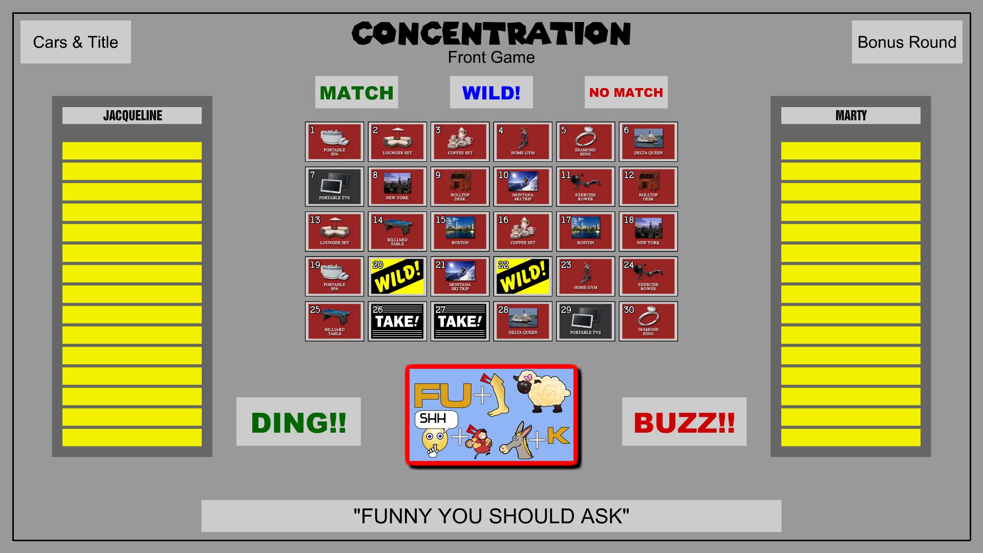 Concentration - Game Show Software - Etsy