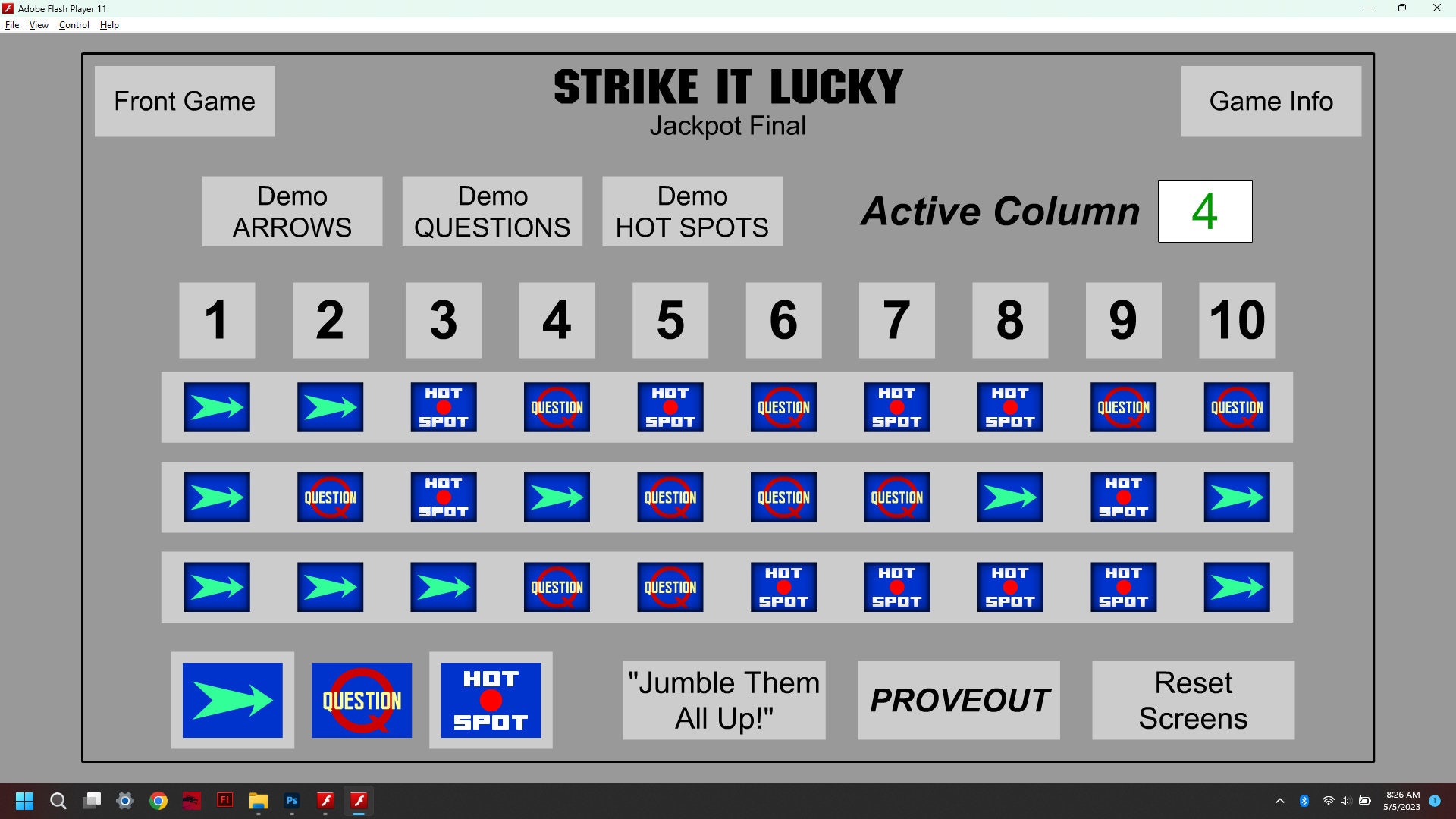 Strike It Lucky Game Show Software - Etsy