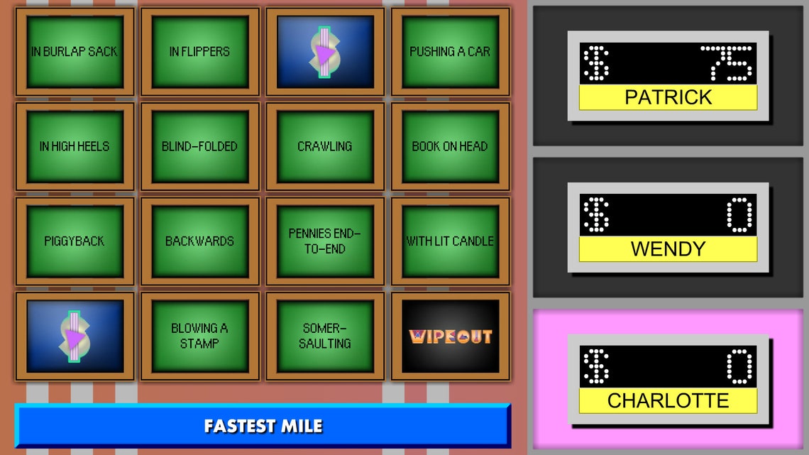 Wipeout - Game Show Software - Etsy