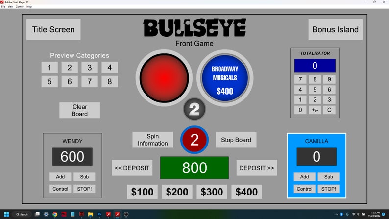 Bullseye Game Show Software - Etsy