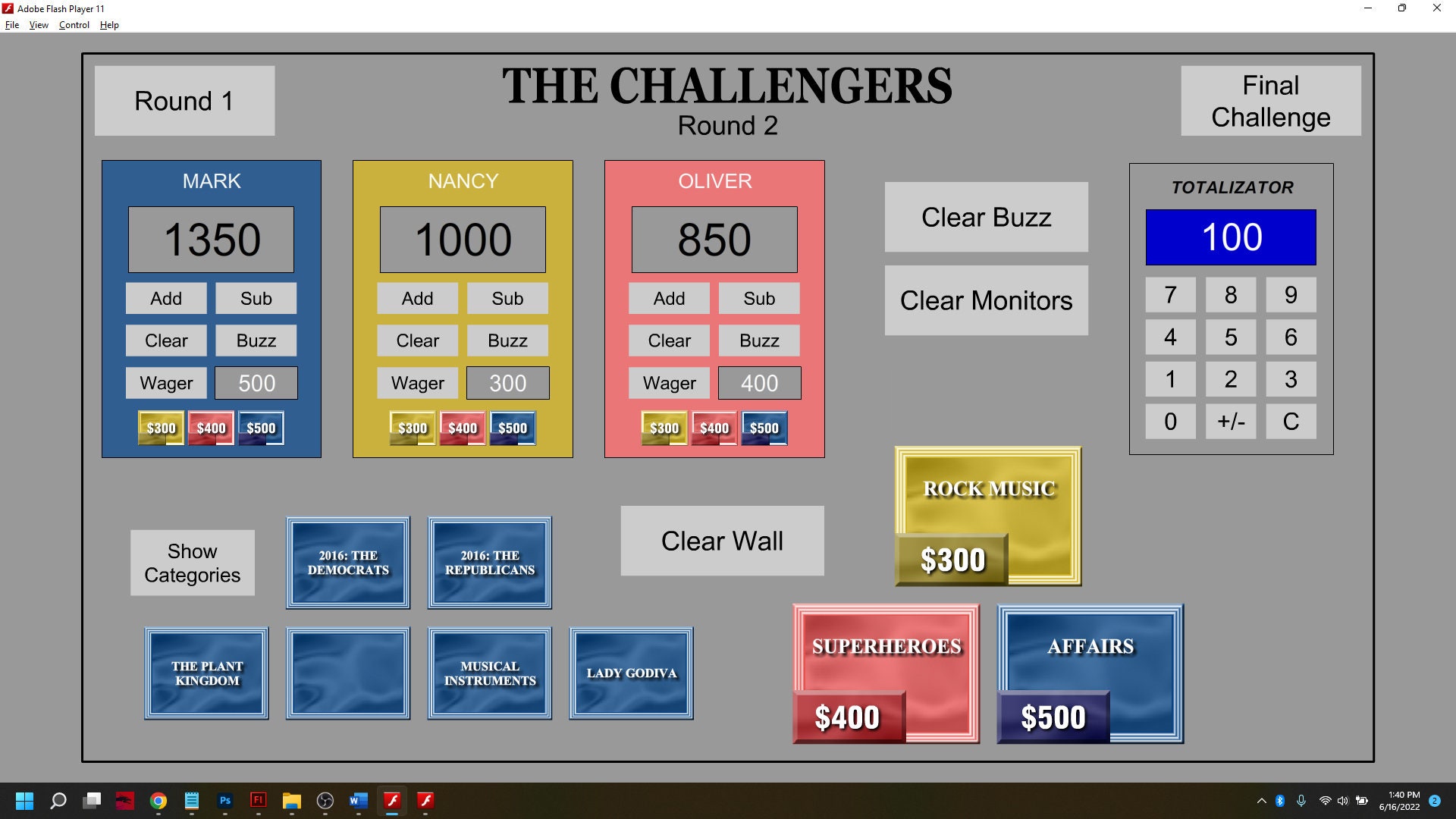 The Challengers Game Show Software - Etsy