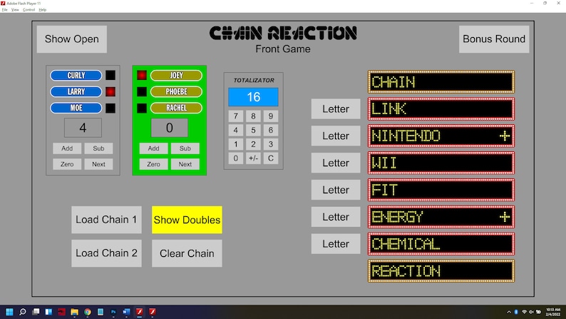 Chain Reaction - Game Show Software - Etsy