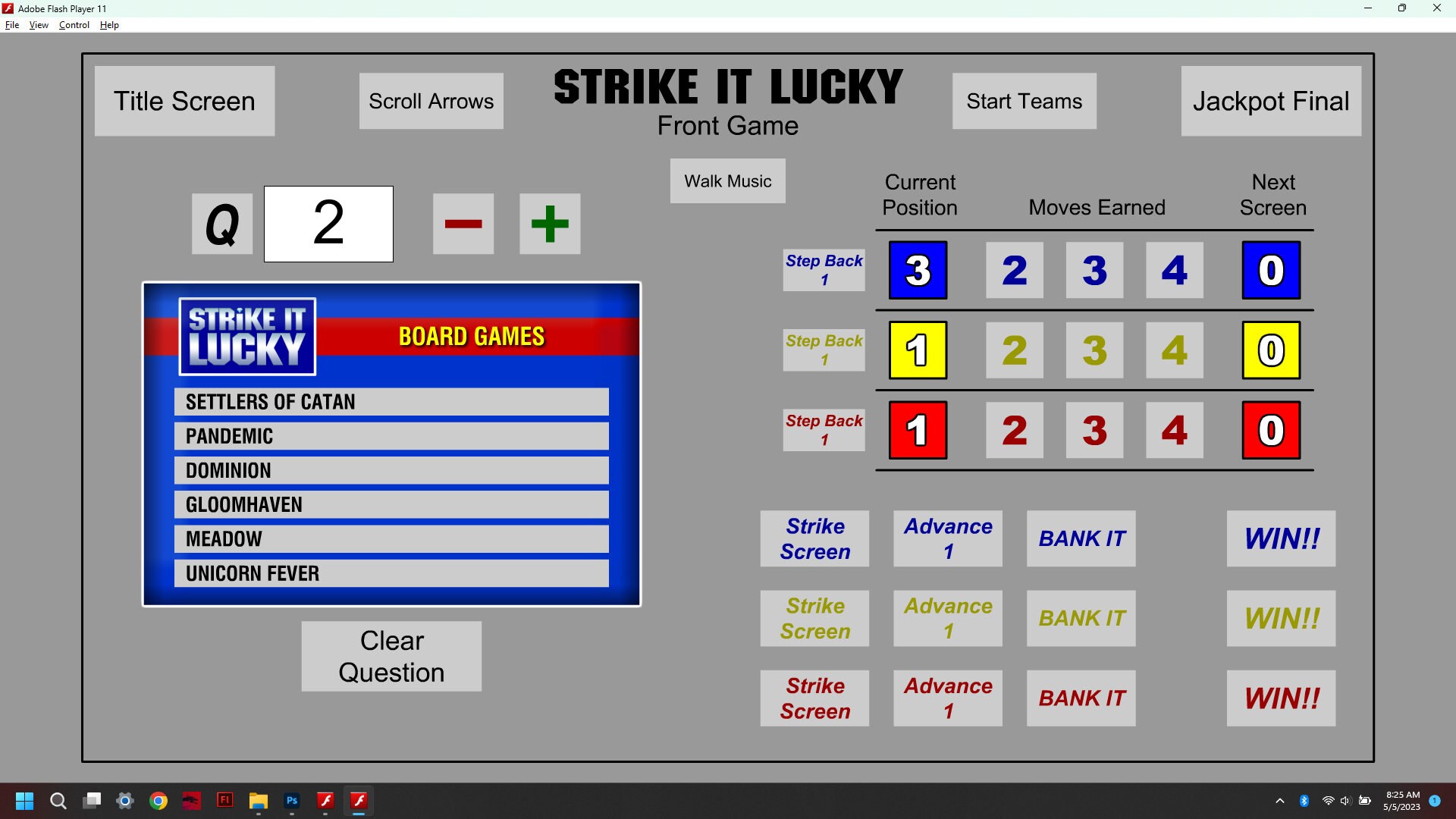 Strike It Lucky - Game Show Software - Etsy