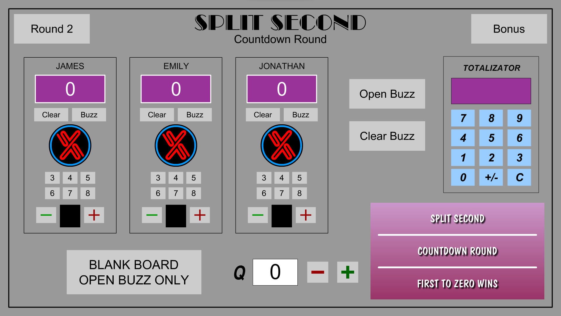 Split Second - Game Show Software - Etsy