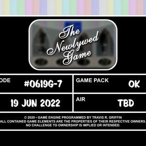 The Newlywed Game - Game Show Software - Etsy