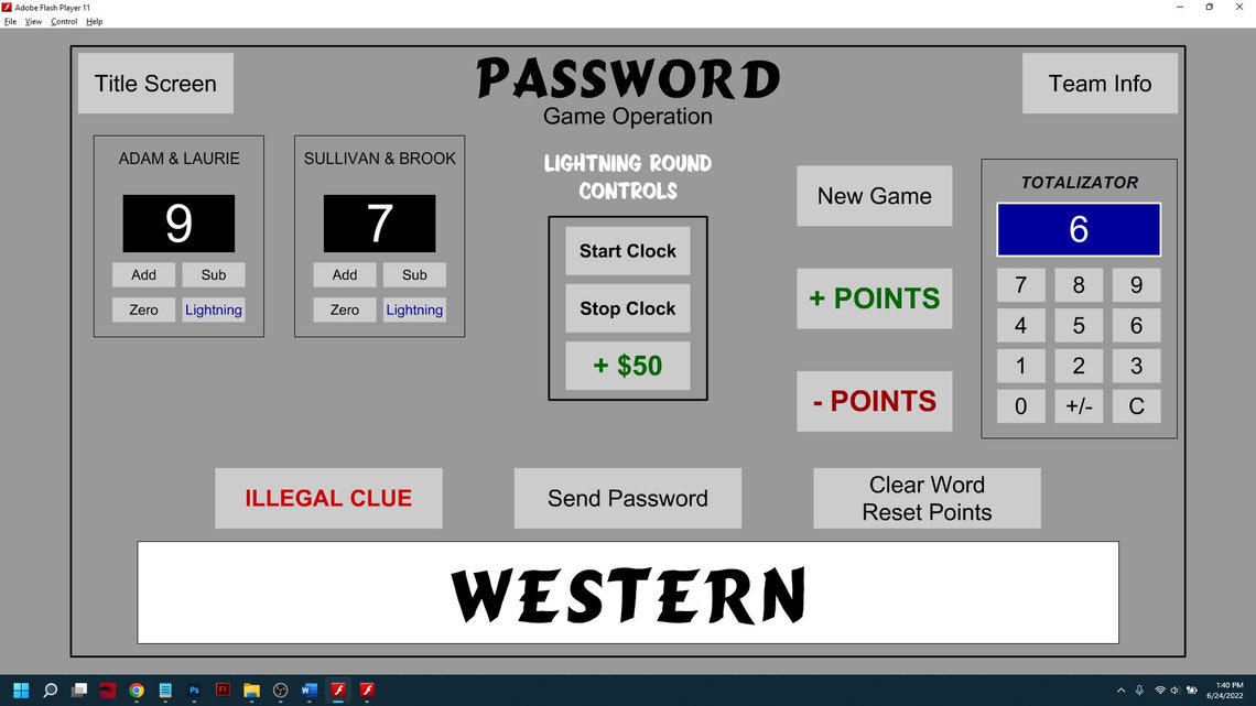 Password Game Show Software - Etsy